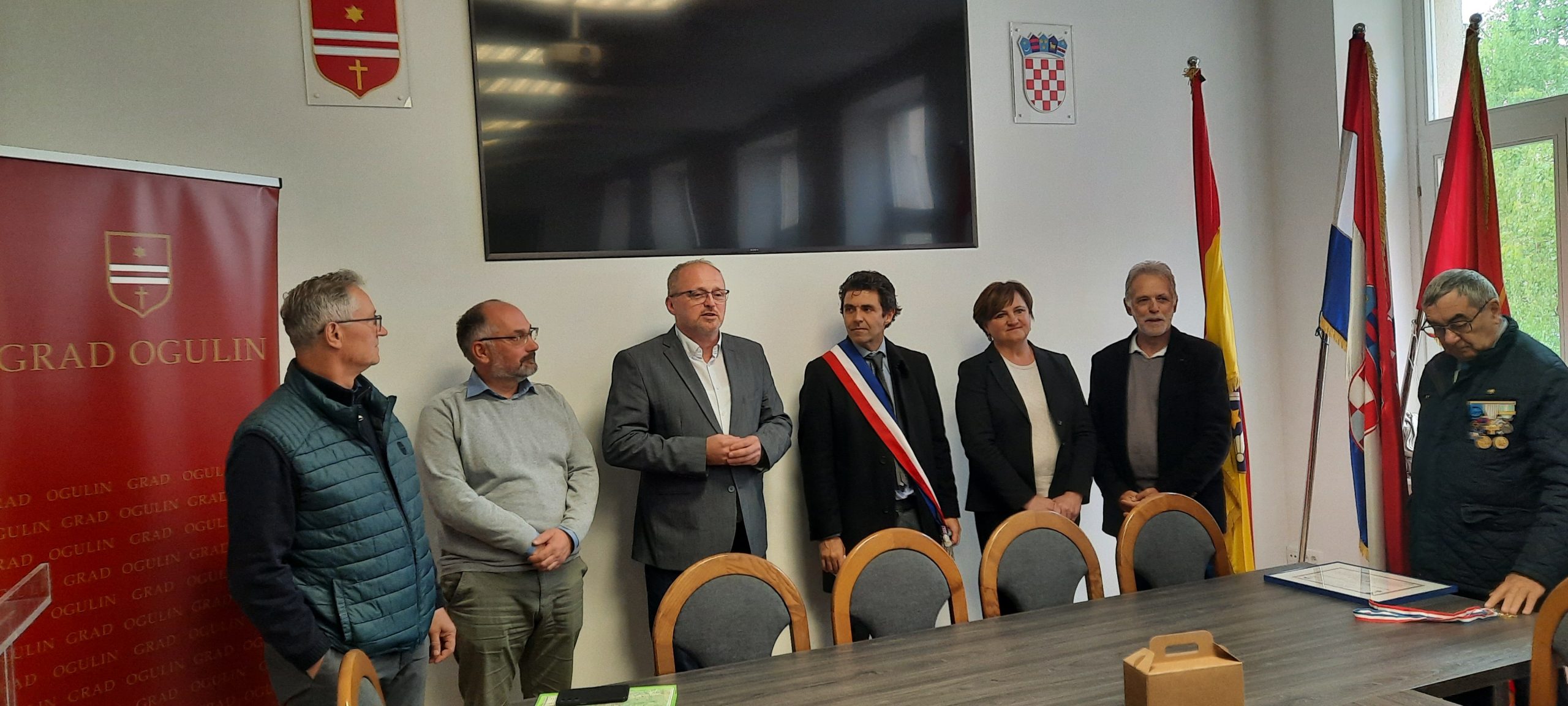 Prijam gostiju iz prijateljskog grada Gignaca - Grad Ogulin